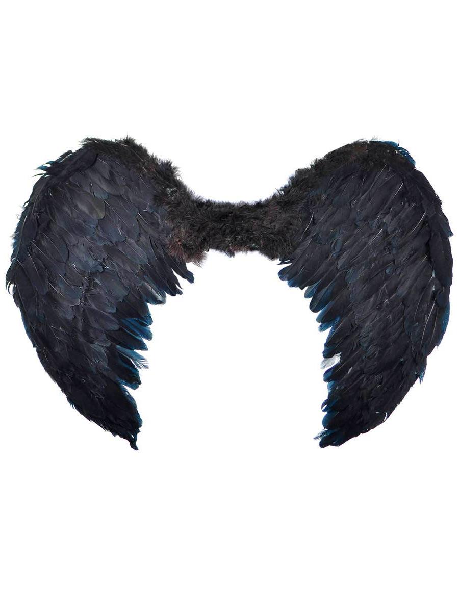 Large Black Feather Wings - Creative Costumes