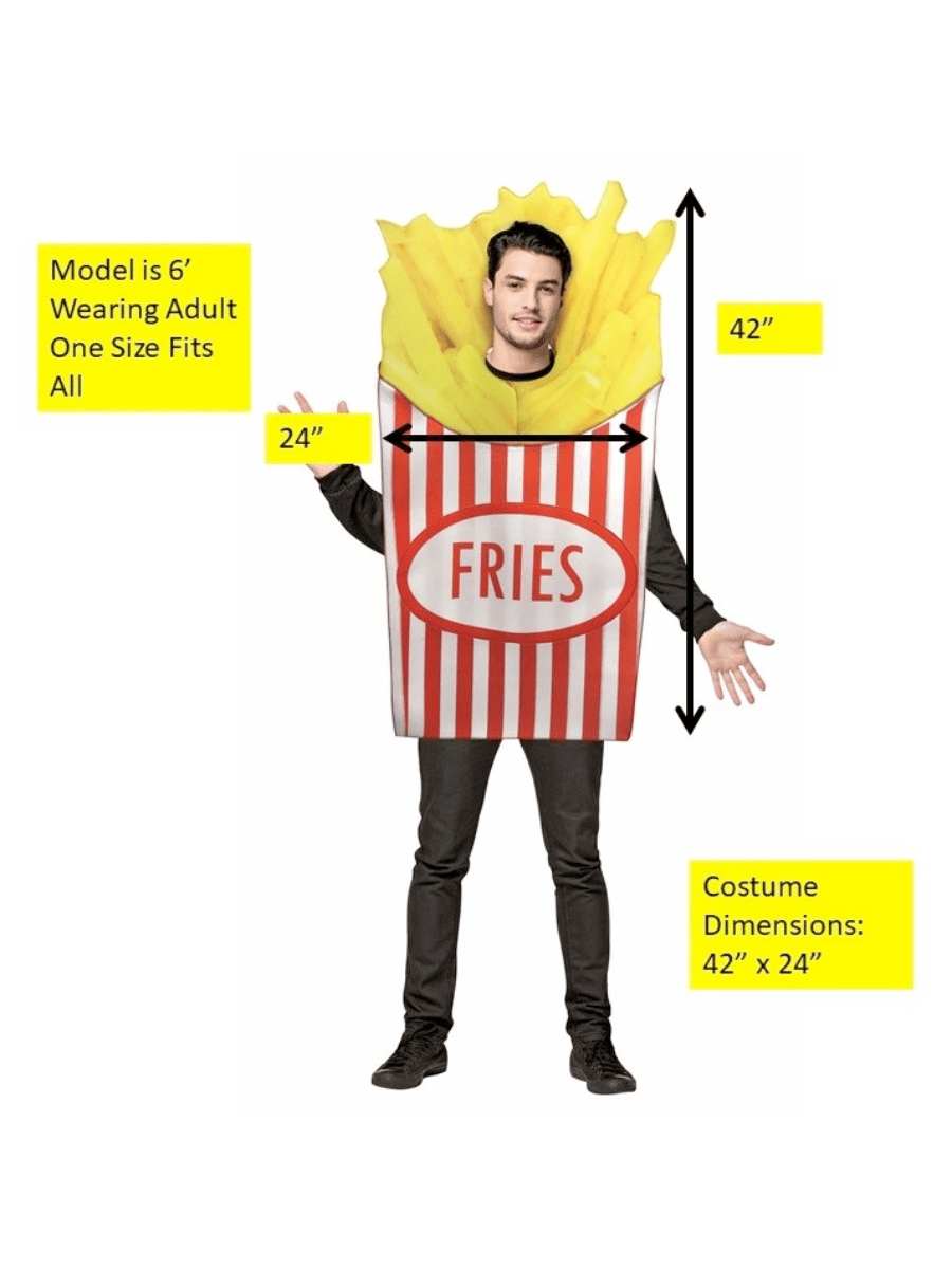 French Fries Costume - Adult - Creative Costumes