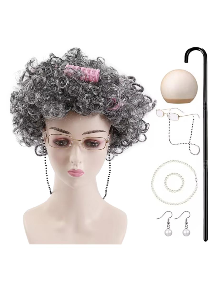 Old Lady Accessory Kit - Funny Kids Costume Set