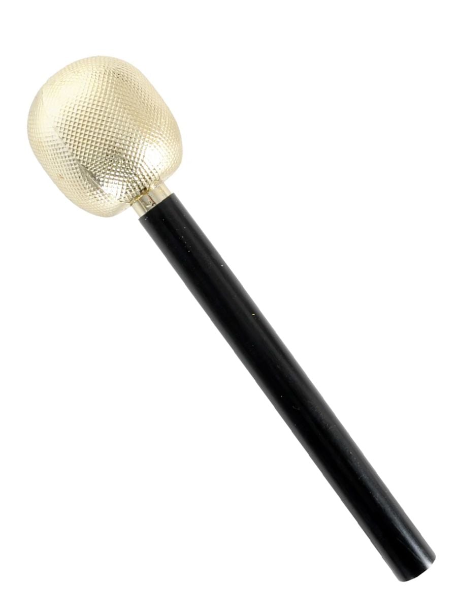 Gold Microphone Prop - Creative Costumes