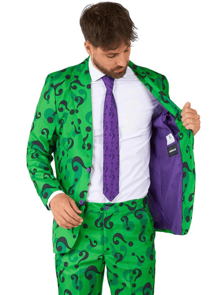 Deluxe Riddler Costume: Outsmart Gotham in Bold Style with this #1 Seller