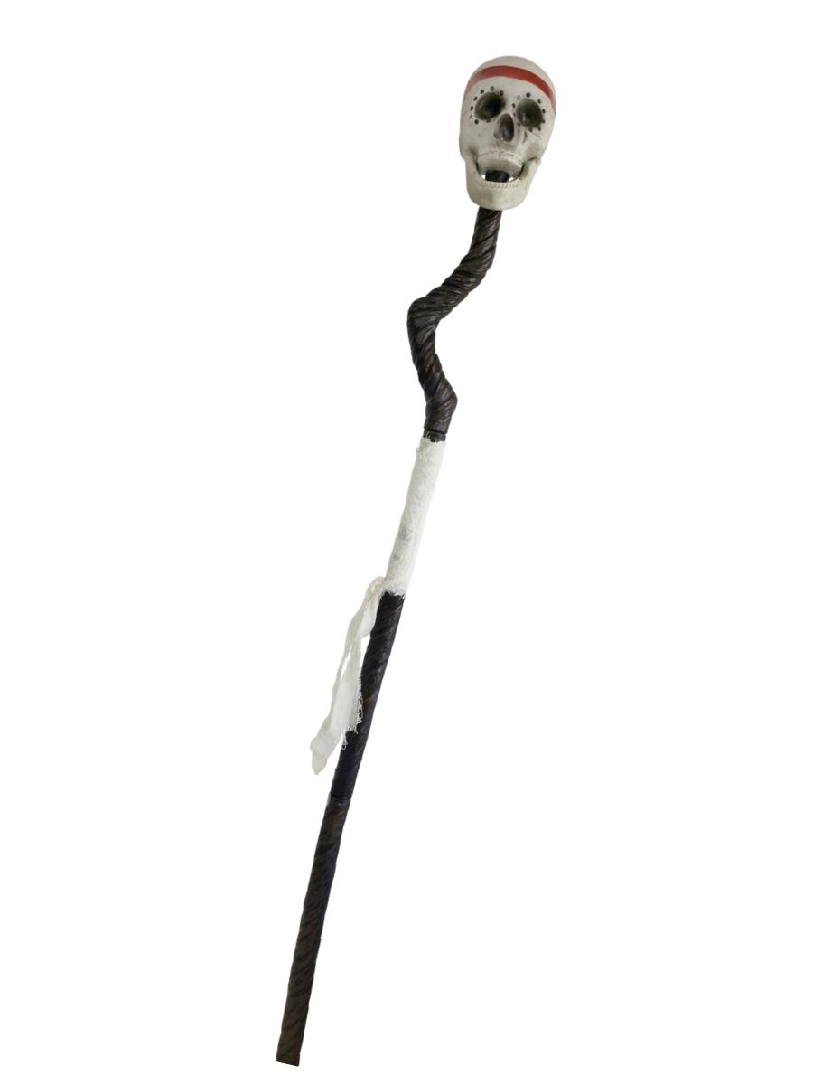 Voodoo Skull Staff 150cm - Creative Costumes