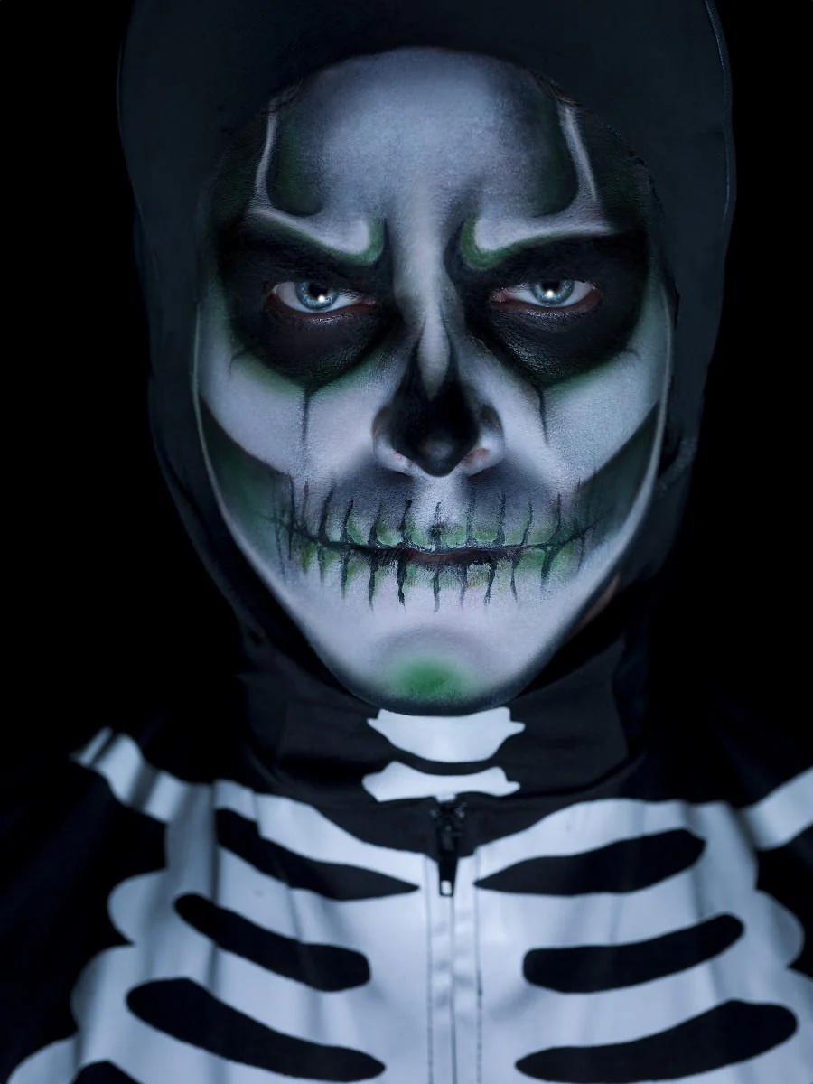 Glow in the Dark Skeleton Makeup Kit - Creative Costumes