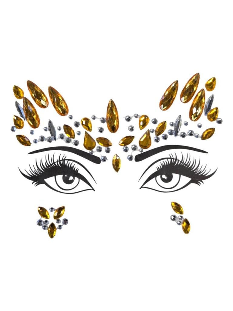 Gold Wing Face Jewels - Stunning Face Jewels