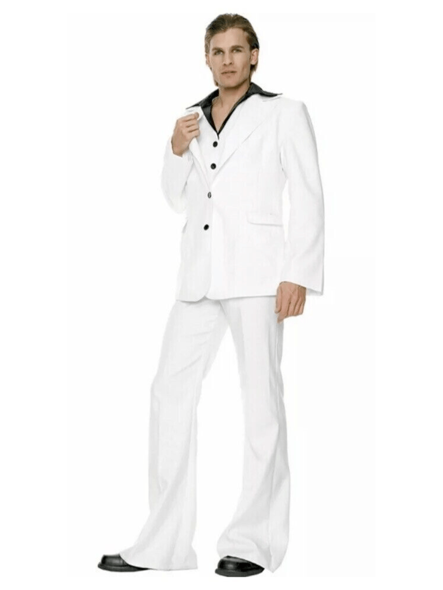 70s White Disco Costume - Adult - Creative Costumes