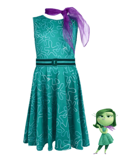 Inside Out Disgust Costume - Sassy & Bold Character Outfit 2015 film