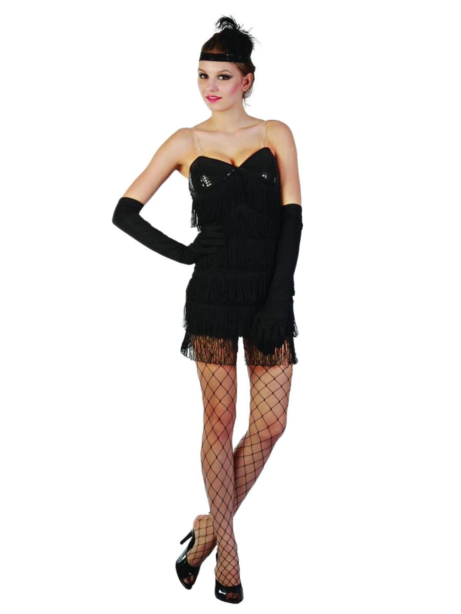 Black Flapper Costume - The Ultimate Roaring 1920s Fancy Dress
