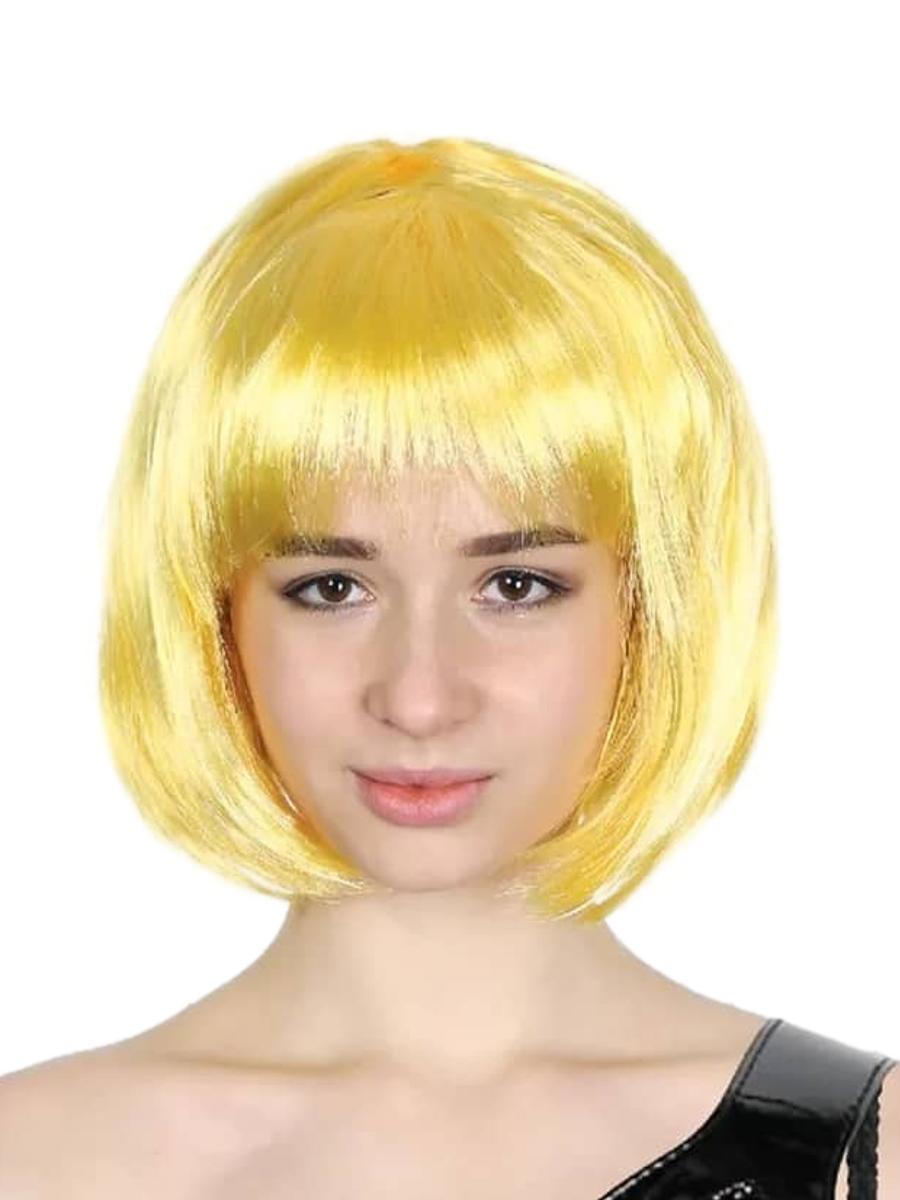 Chin Bob Wig Yellow - Creative Costumes