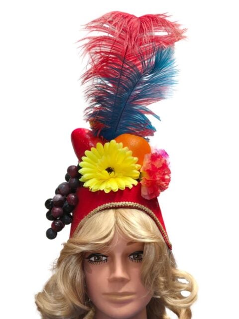 Carmen Miranda Fruit Hat – A Vibrant Dazzling 1930s Tropical Delight!
