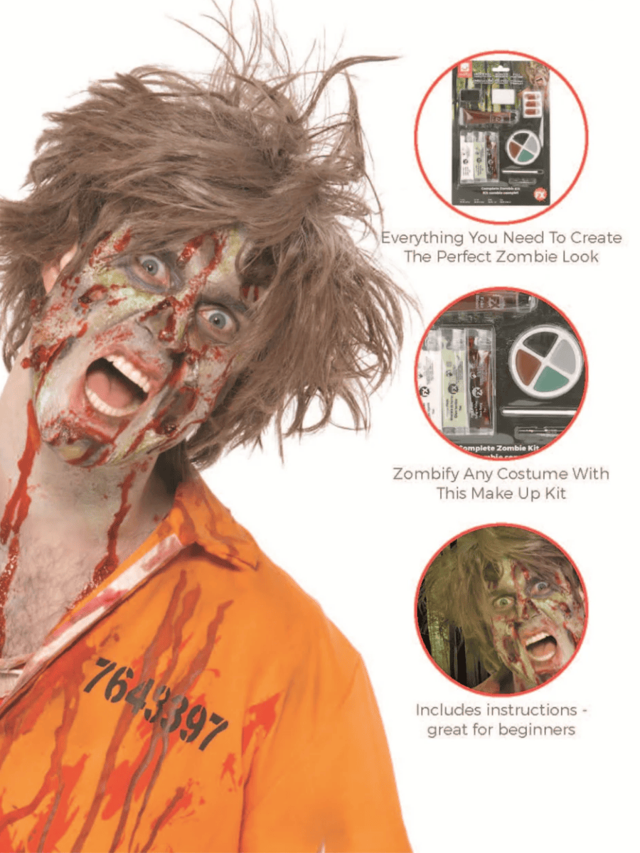 Complete Zombie Makeup Kit - Creative Costumes