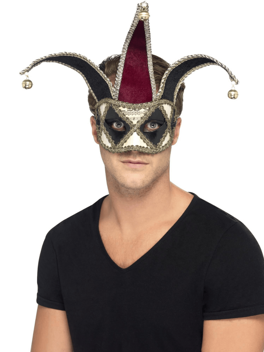 Gothic Venetian Harlequin Mask - Creative Costumes