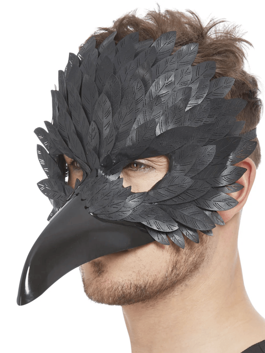 Raven Feathered Mask - Creative Costumes