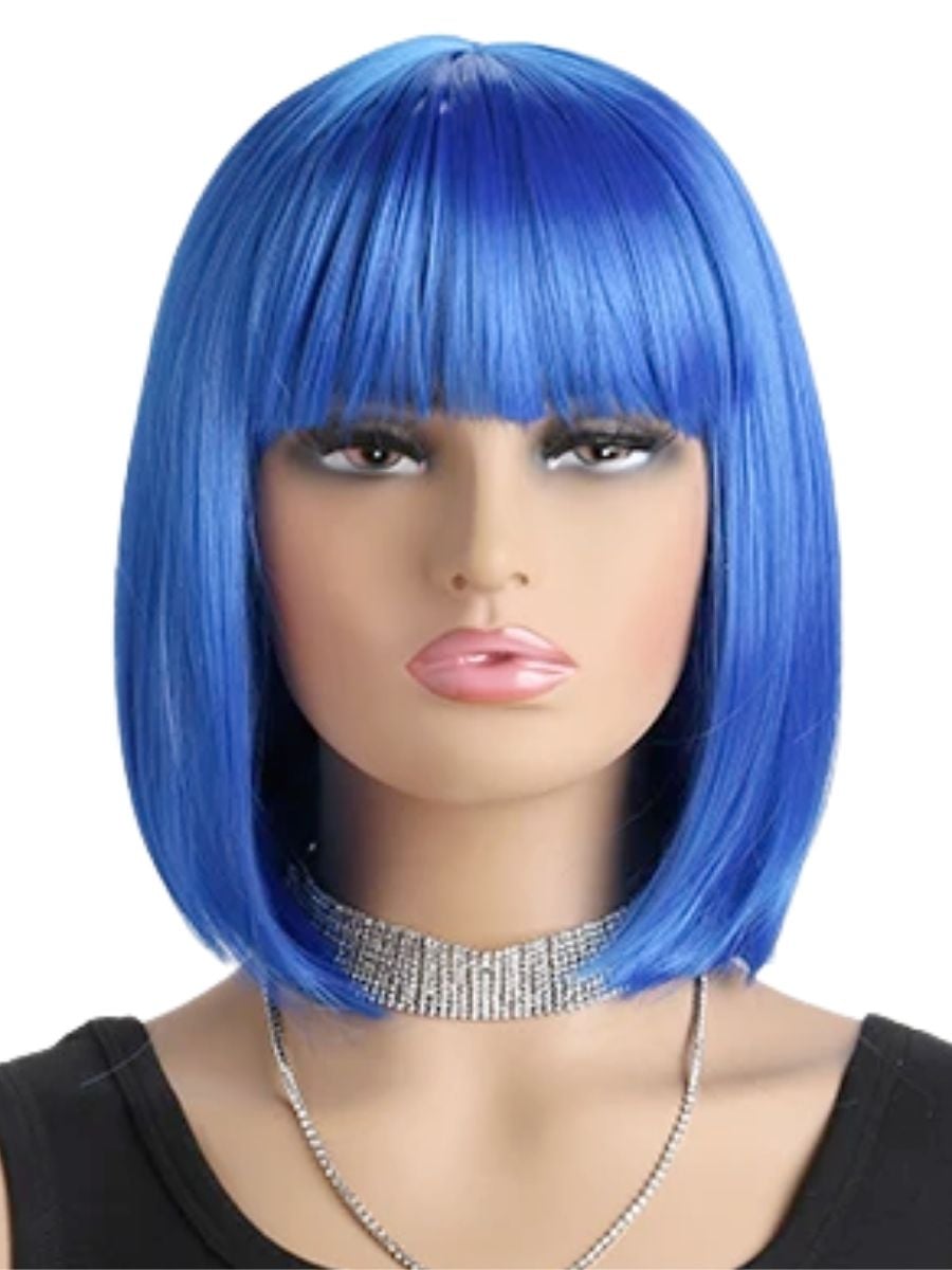 Blue Chin Bob Wig - Creative Costumes