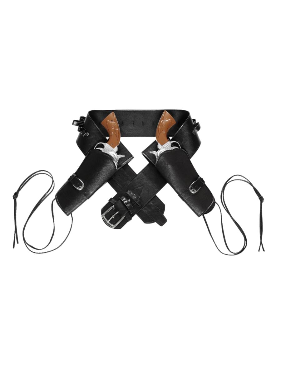 Leatherlook Wild West Double Holster - Creative Costumes