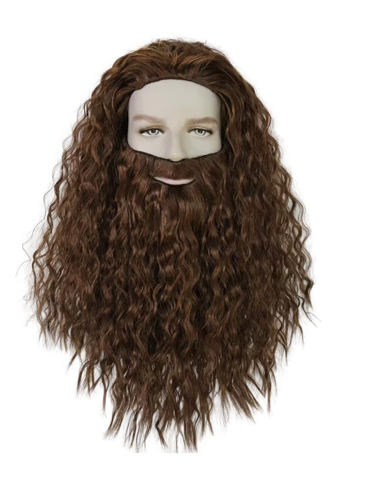 Hagrid Brown Wig & Beard - Creative Costumes