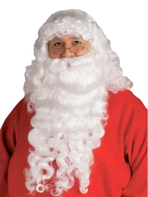 Deluxe Long Santa Wig and Beard Set - Creative Costumes
