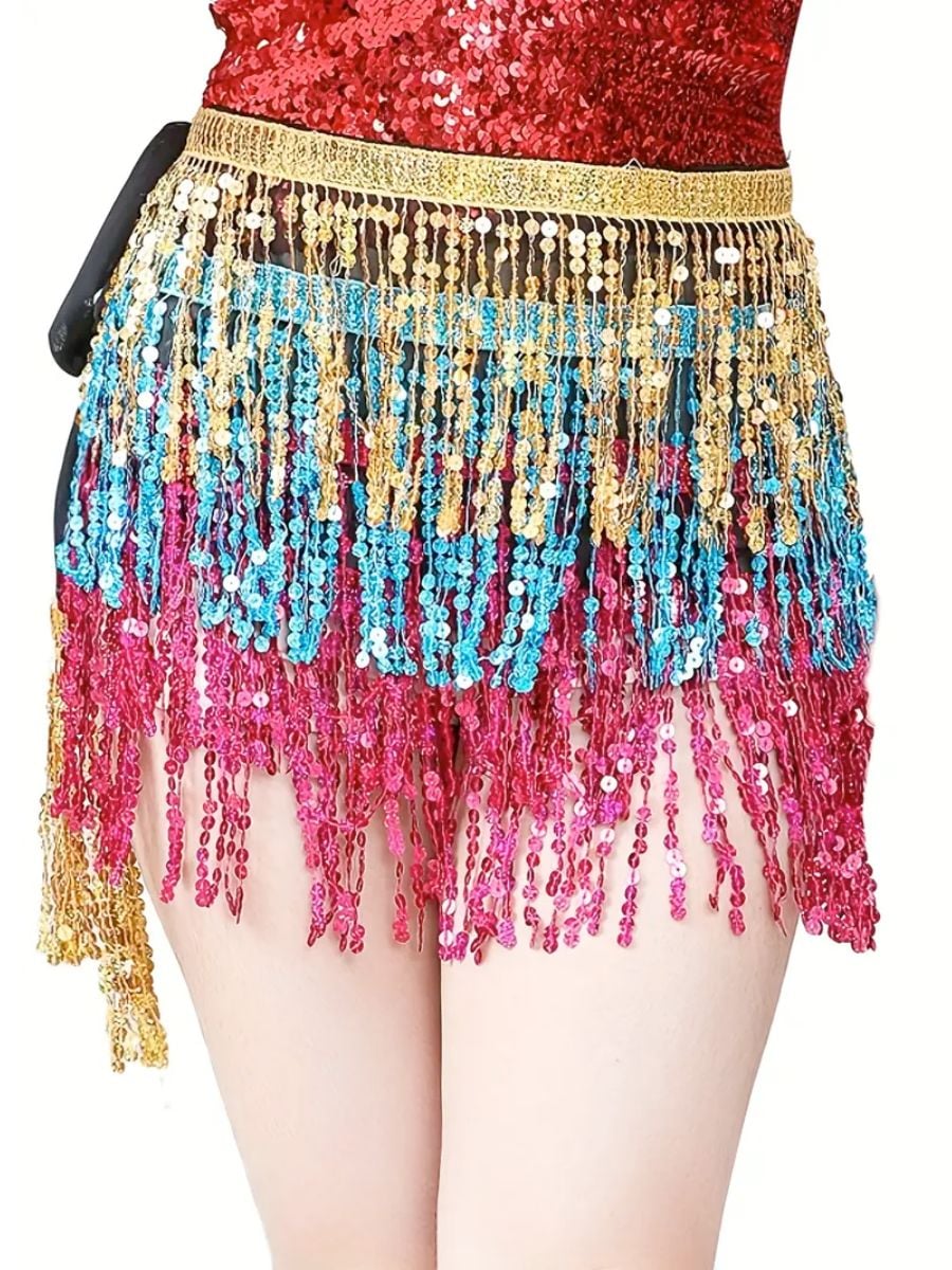 Rainbow Sequin Wrap Skirt - Stunning Sparkly and shine!