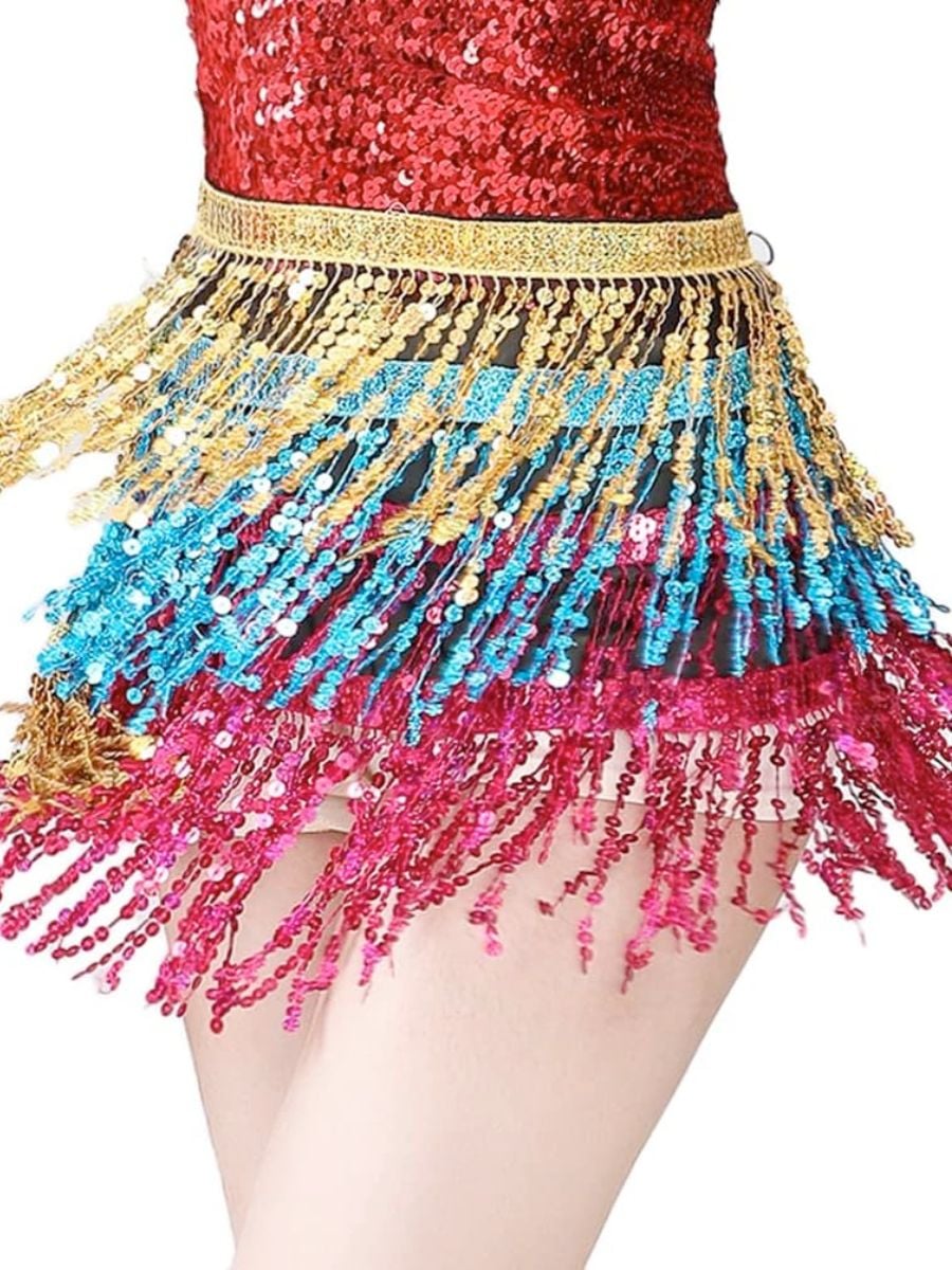 Rainbow Sequin Wrap Skirt - Stunning Sparkly and shine!