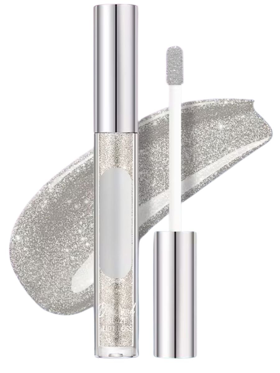 Silver Diamond Lip Gloss - High Shine - Creative Costumes
