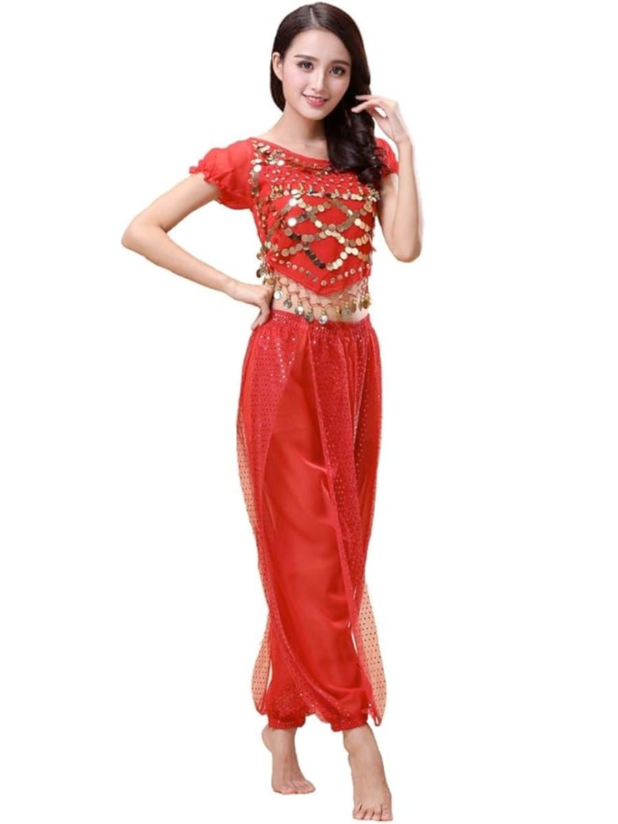 Red Belly Dancer Costume - Adult - Creative Costumes