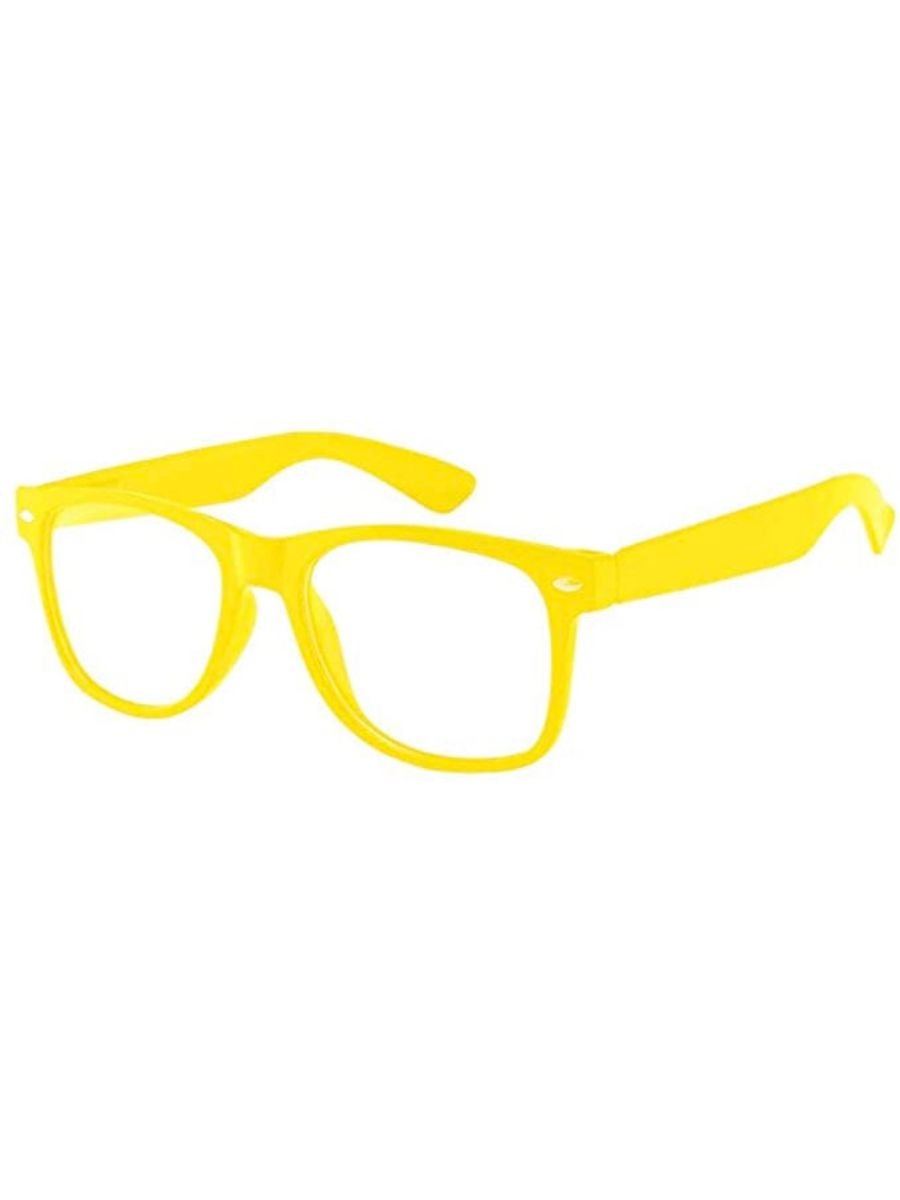 Yellow 80s Wayfarer Glasses - Creative Costumes