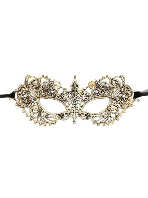 Golden Lace Mask - Creative Costumes