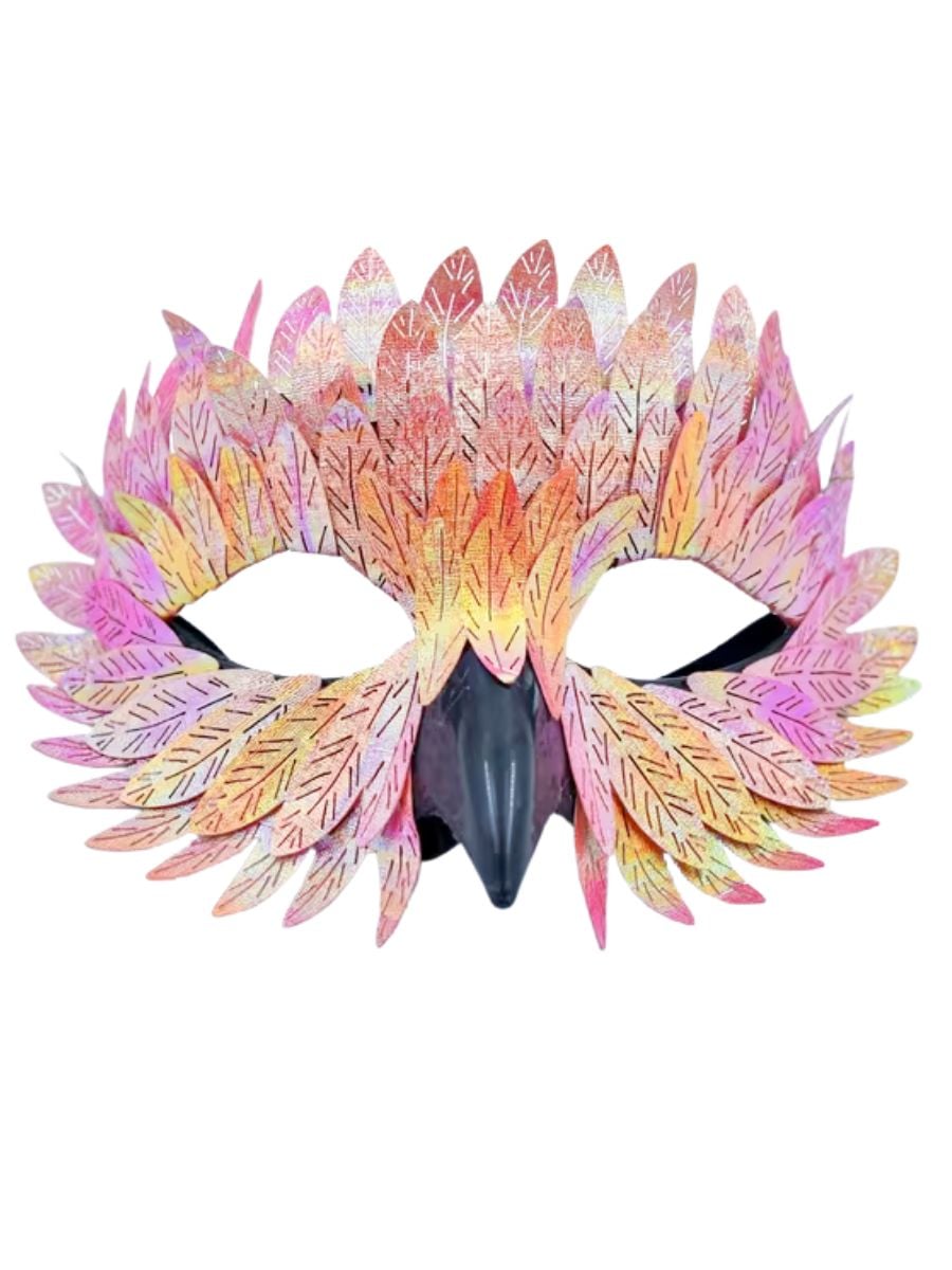 Pink Bird Masquerade Mask - Creative Costumes